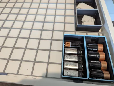 3x1.5x5 Stackable Gridfinity Bin for AA Batteries by TooManyThings MakerWorld: Download Free 3D ...