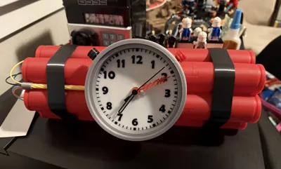 Dynamite Clock Kit-011 by Rober7Crow MakerWorld: Download Free 3D Models