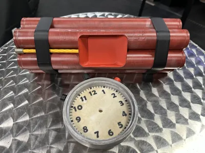 Dynamite Clock Kit-011 by Rober7Crow MakerWorld: Download Free 3D Models