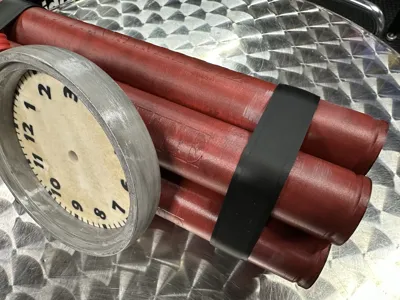 Dynamite Clock Kit-011 by Rober7Crow MakerWorld: Download Free 3D Models