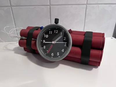 Dynamite Clock Kit-011 by Rober7Crow MakerWorld: Download Free 3D Models