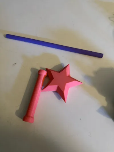 Princess Star Wand by DirkMcGirkMakerWorld: Download Free 3D Models