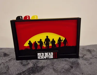 Red Dead Redemption 2 Shadow Box by Tacitus Kilgore MakerWorld ...