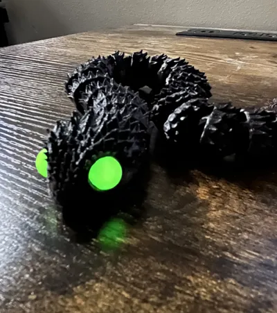Flexible Articulated Dragon Snake Baby and Adult by Robota MakerWorld ...