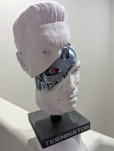 TERMINATOR T-800 SKULL BUST by 3DFarmer MakerWorld: Download Free 3D Models