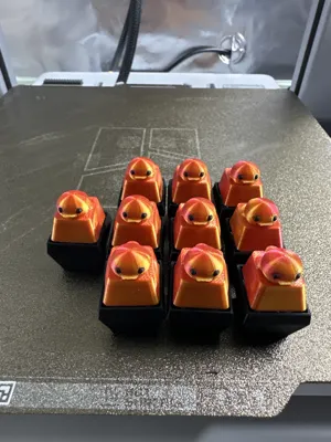 Keycap Figdet keychain base variation by bionicmachinarium MakerWorld: Download Free 3D Models