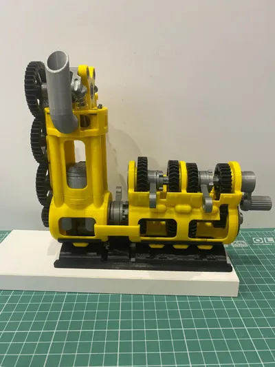 4 Stroke 4 Valves Over Head Camshaft Engine by Bootjevaarder MakerWorld: Download Free 3D Models