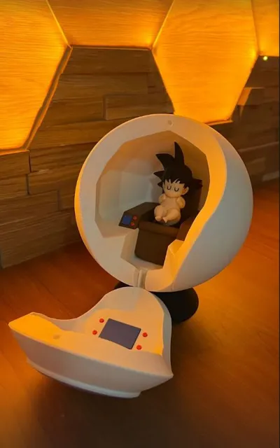 Dragon Ball Goku's Spaceship by 3D OBJ MakerWorld: Download Free 3D Models