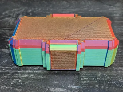 Mil Box Sectioned Rugged print in place container by Hester MakerWorld ...