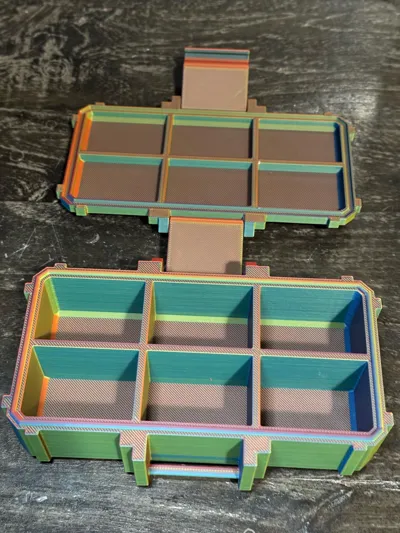Mil Box Sectioned Rugged print in place container by Hester MakerWorld ...