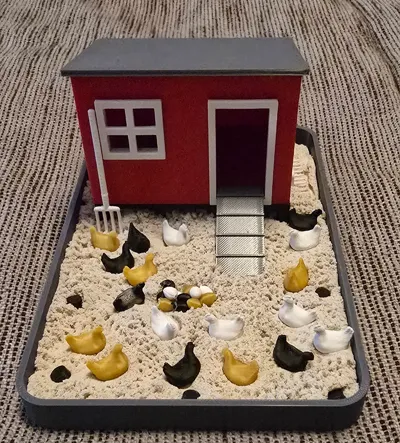 Cute Chicken Coop Zen Garden by spooter MakerWorld: Download Free 3D Models