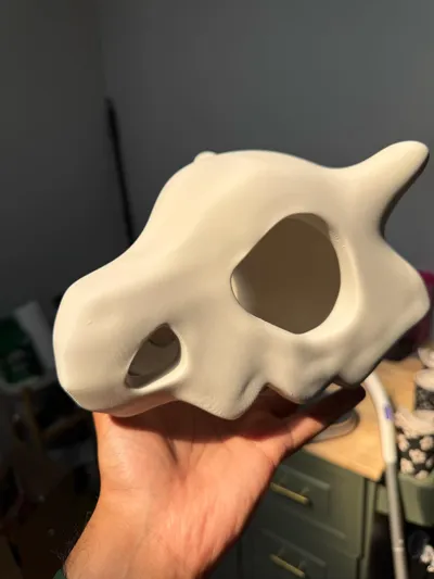 Cubone Pokemon Skull - Free 3D Print Model - MakerWorld