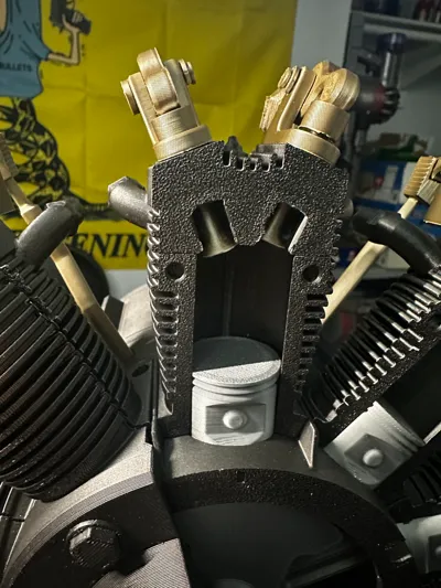 motorized 9 cylinder radial engine by Blubdiwub MakerWorld: Download ...