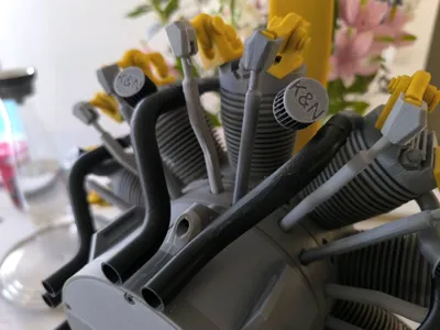 motorized 9 cylinder radial engine by Blubdiwub MakerWorld: Download ...