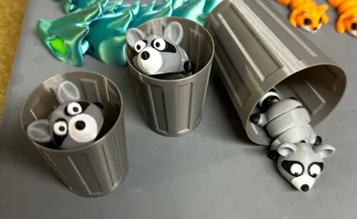 Flexi funny racoon by ilya91 MakerWorld: Download Free 3D Models