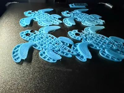 Articulated Sea Turtle! by Waffly3D MakerWorld: Download Free 3D Models