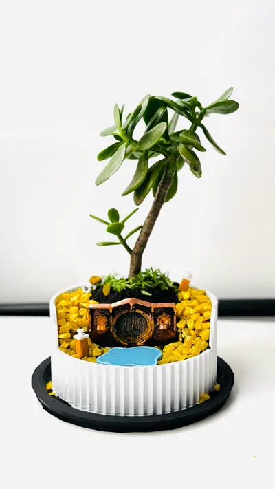 Hobbiton Inspired Bonsai Terrarium Pot by Jinto Creates MakerWorld ...