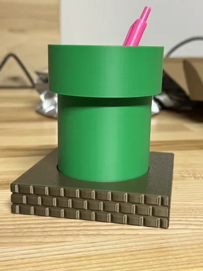 Mario Pipe Pen holder by Andre.Stadler - MakerWorld