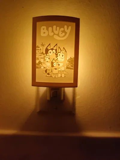 Bluey Lithophane Night Light by Picture_it MakerWorld: Download Free 3D ...
