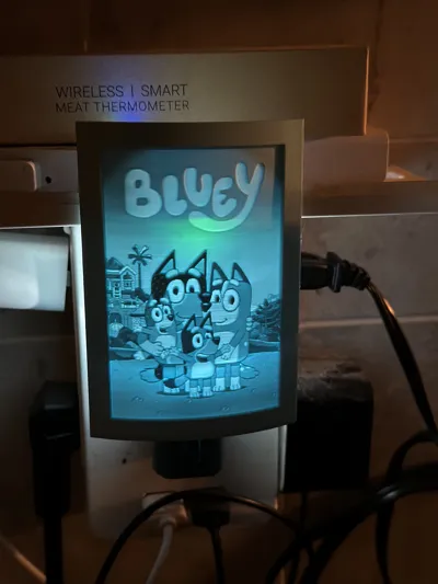 Bluey Lithophane Night Light by Picture_it MakerWorld: Download Free 3D ...