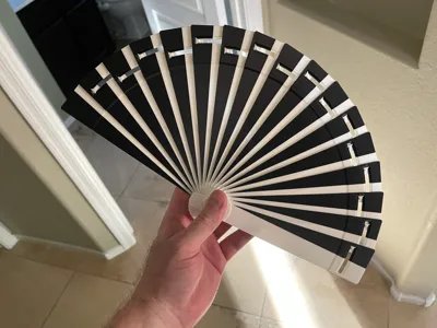 Hand Fan - Collapsible - Print in Place! by YogiTech MakerWorld ...