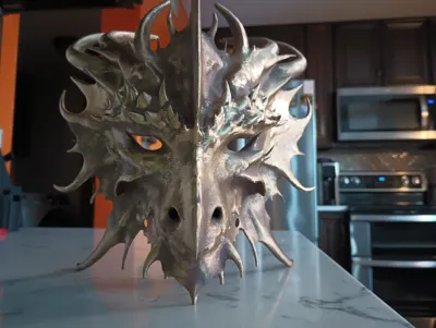 Dragon Mask - Free 3D Print Model - MakerWorld