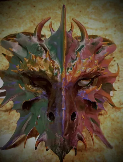 Dragon Mask - Free 3D Print Model - MakerWorld