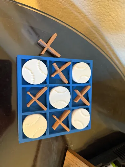 Baseball Tic-Tac-Toe game by kristinakentMakerWorld: Download Free 3D ...