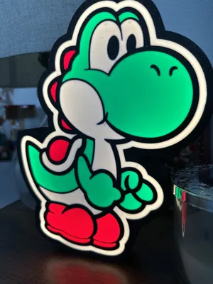 Yoshi Super Mario LED Light Box by L3D - MakerWorld