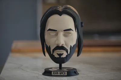 John Wick (Fan Art) Cosplay Mask by KristenForge MakerWorld: Download ...