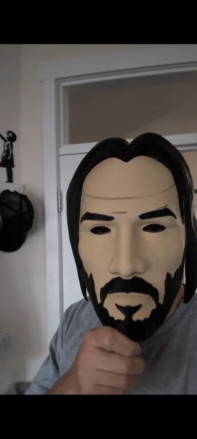 John Wick (Fan Art) Cosplay Mask by KristenForge MakerWorld: Download ...