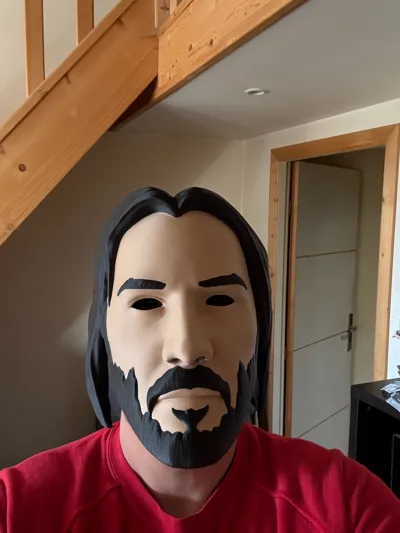 John Wick (Fan Art) Cosplay Mask by KristenForge MakerWorld: Download ...