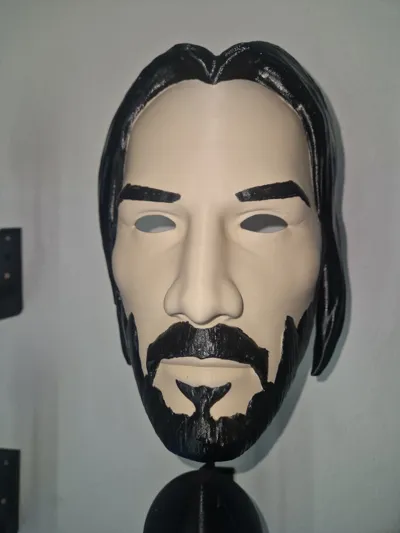 John Wick (Fan Art) Cosplay Mask by KristenForgeMakerWorld: Download ...