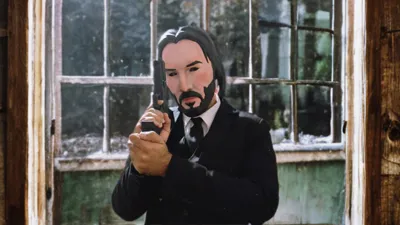 John Wick (Fan Art) Cosplay Mask by KristenForgeMakerWorld: Download ...