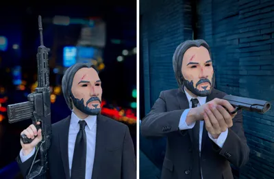John Wick (Fan Art) Cosplay Mask by KristenForge MakerWorld: Download ...
