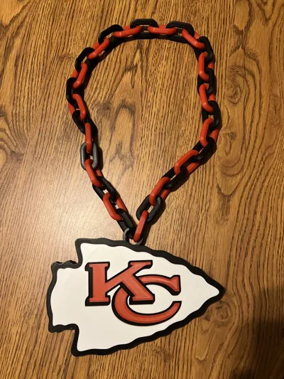 Kansas City Chiefs Oversized Necklace, Pendant by Salvadori MakerWorld ...
