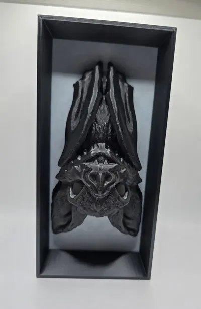 2 Color Vampire Bat Book Nook With Hidden Stash by BATTCAVE - MakerWorld