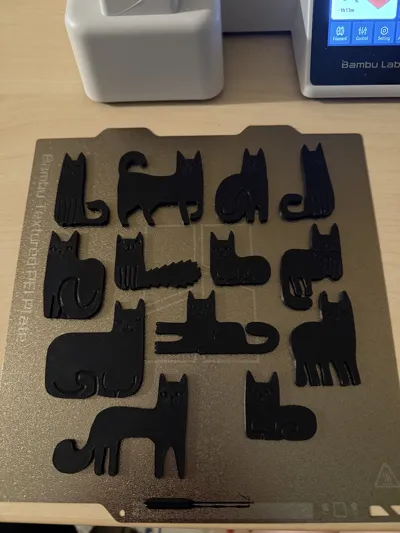 cat puzzle board game - Free 3D Print Model - MakerWorld