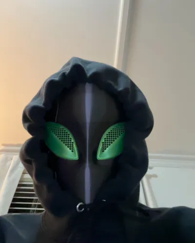 CYBER ALIEN MASK - Free 3D Print Model - MakerWorld