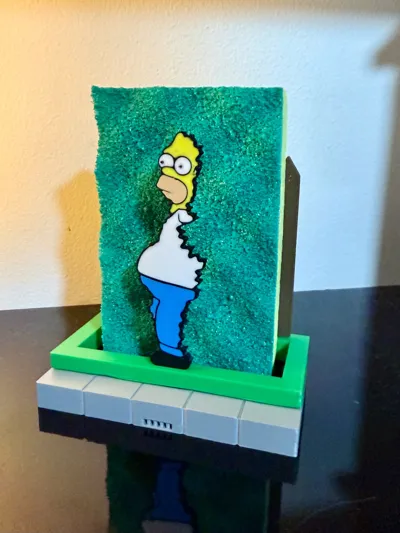 Homer Simpson Hedge Sponge Holder by tgc_3d MakerWorld: Download Free ...