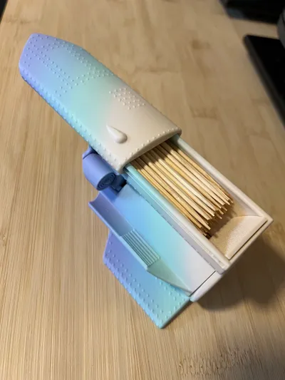 Print in Place - Toothpick Dispenser - V5.44 - Free 3D Print Model ...