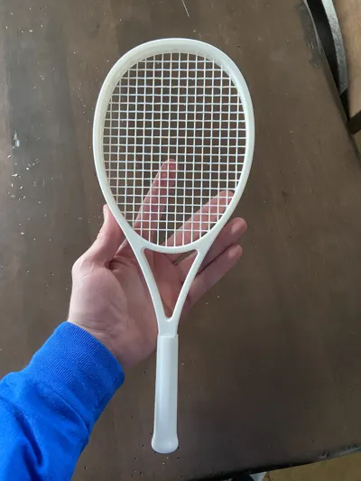 Tennis Racquet Prop with Realistic String by Faraz Asim - MakerWorld