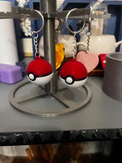 Pokeball Keychain - Free 3D Print Model - MakerWorld