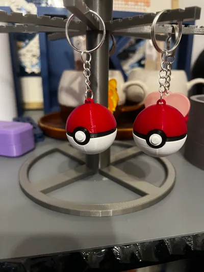 Pokeball Keychain - Free 3D Print Model - MakerWorld