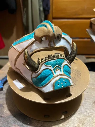 Samurai Oni Mask #02 by ONI.FORGE MakerWorld: Download Free 3D Models