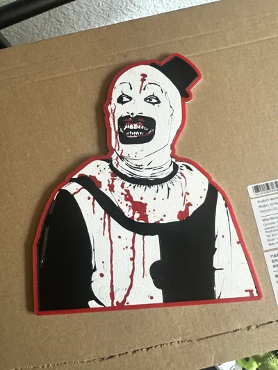 Art The Clown Wallart Sign By 3dprintsforyou Makerworld Download Free