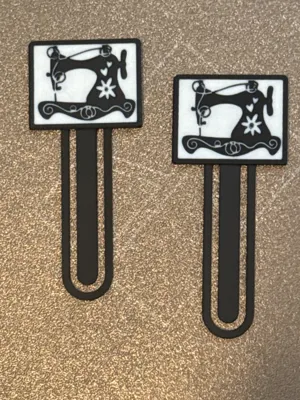 Antique Sewing Machine Bookmark by Di MakerWorld: Download Free 3D Models