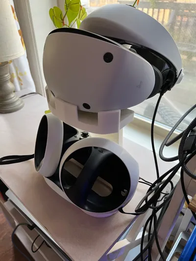 PlayStation VR2 Headset and Controller Station - Free 3D Print Model ...