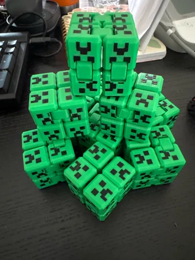 Minecraft Creeper Fidget Cube by M2 Design MakerWorld: Download Free 3D ...