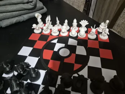 Pokemon Chess Board by Jorge Torres MakerWorld: Download Free 3D Models